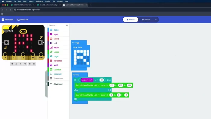 Coding the CuteBot: A Beginner's Guide to Robotics with MakeCode